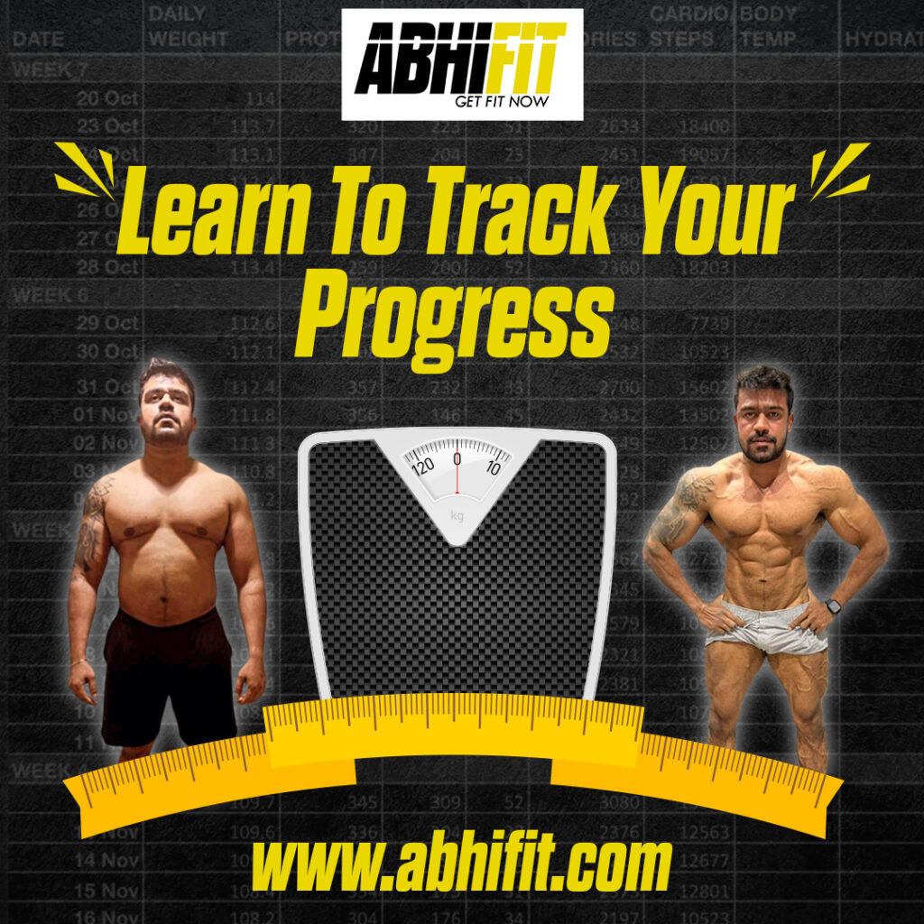 How to Track Body Measurement & Weight (Fat Loss) Progress by AbhiFit